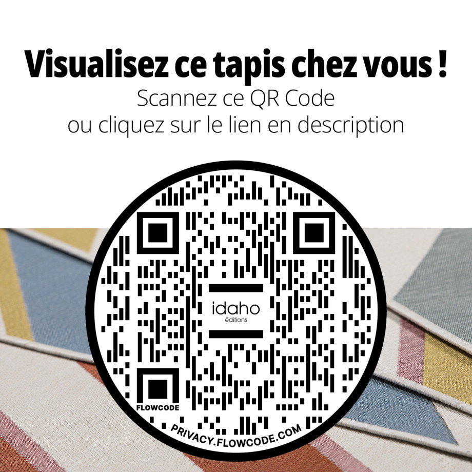 Tapis à rayures intérieur et extérieur Candy – IDAHO ÉDITIONS